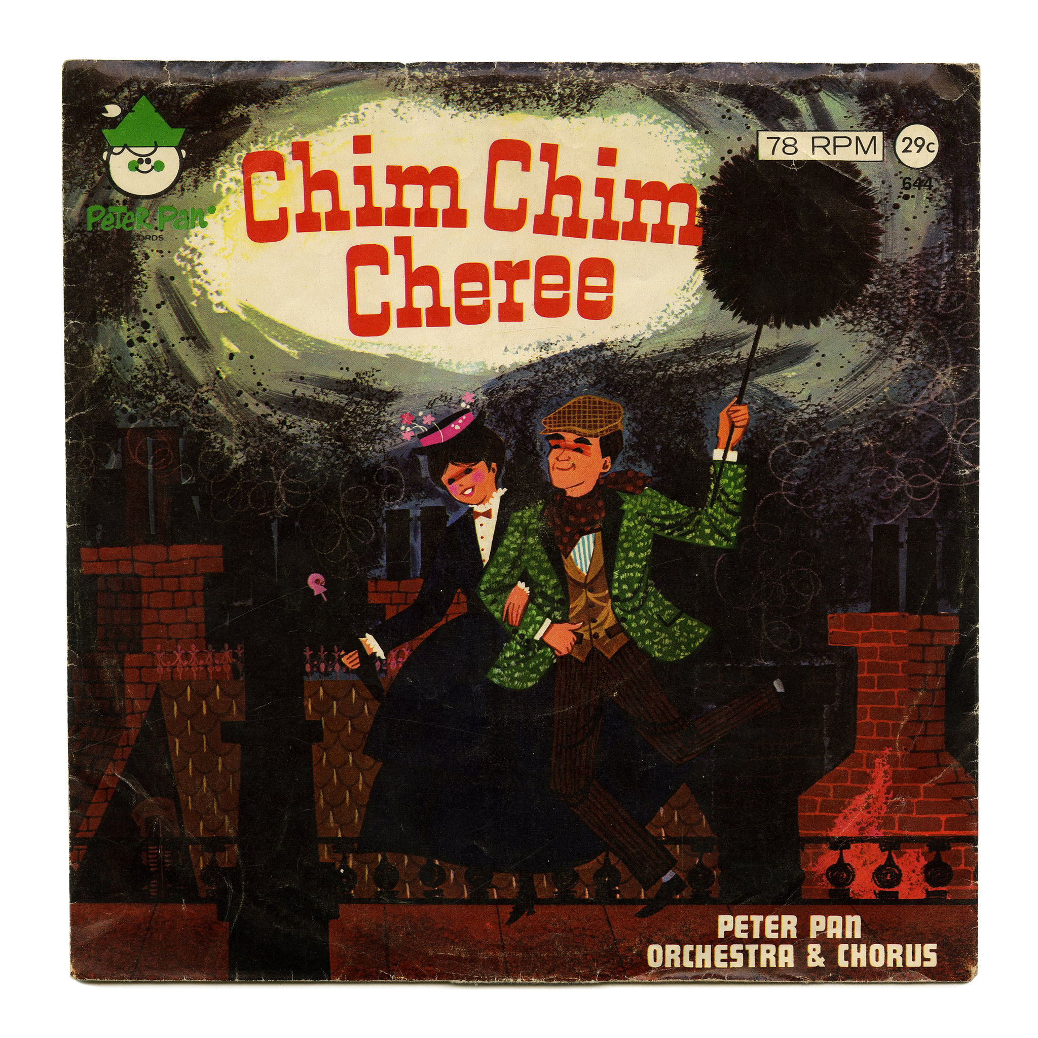 Peter Pan Orchestra & Chorus – “Chim Chim Cheree” single cover - Fonts ...