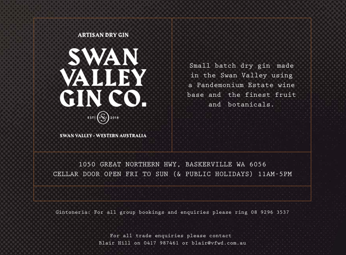 Swan Valley Gin Co. - Fonts In Use