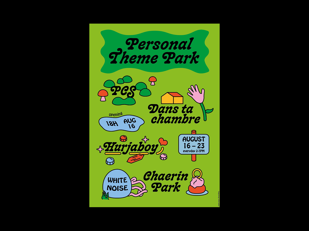 Personal Theme Park - Fonts In Use