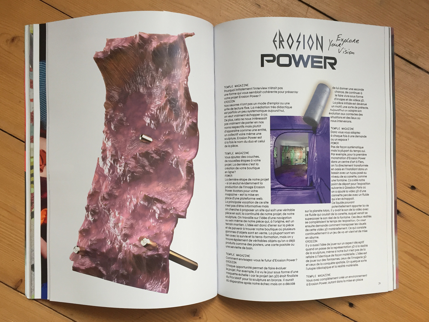 Temple magazine Nº7 “No Limit” - Fonts In Use