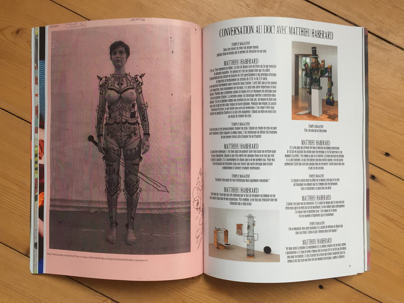 Temple magazine Nº7 “No Limit” - Fonts In Use