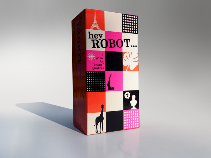 Hey Robot packaging and Kickstarter campaign - Fonts In Use