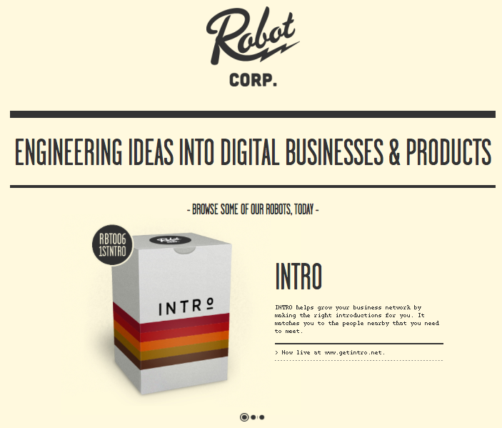 Robot Corp - Fonts In Use