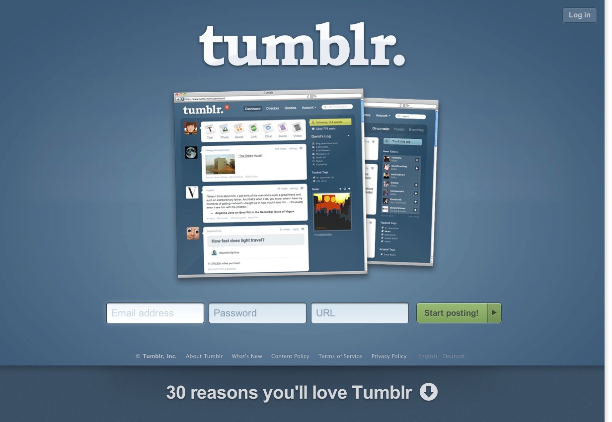 Tumblr Logo, 2007–2013 - Fonts In Use