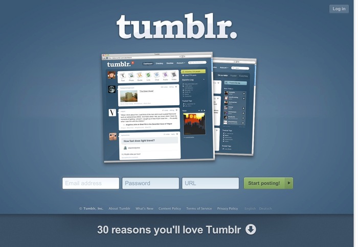 Tumblr Logo, 2007–2013 - Fonts In Use