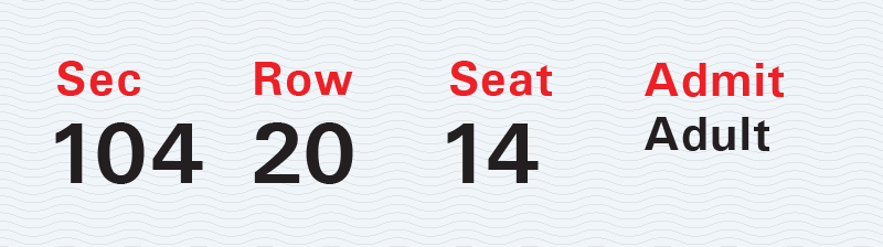 Ticketmaster Ticket Redesign Proposal - Fonts In Use