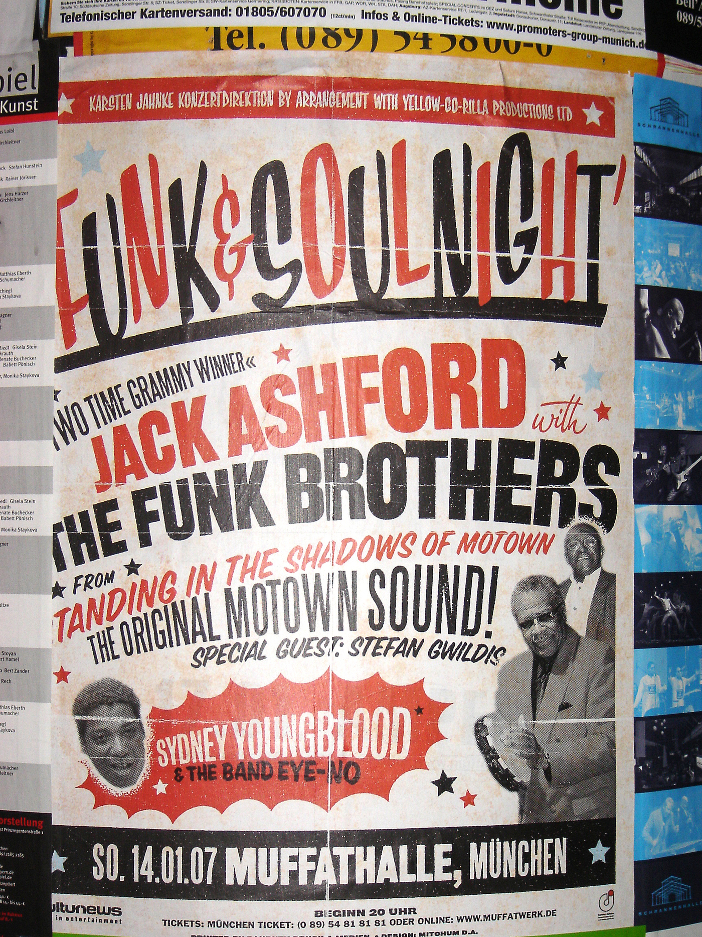 Funk & Soul Night concert posters - Fonts In Use