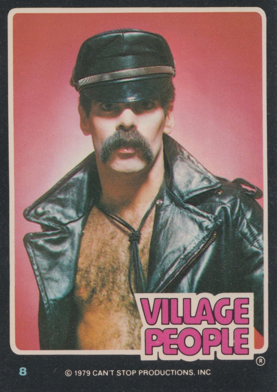 Village People trading cards - Fonts In Use