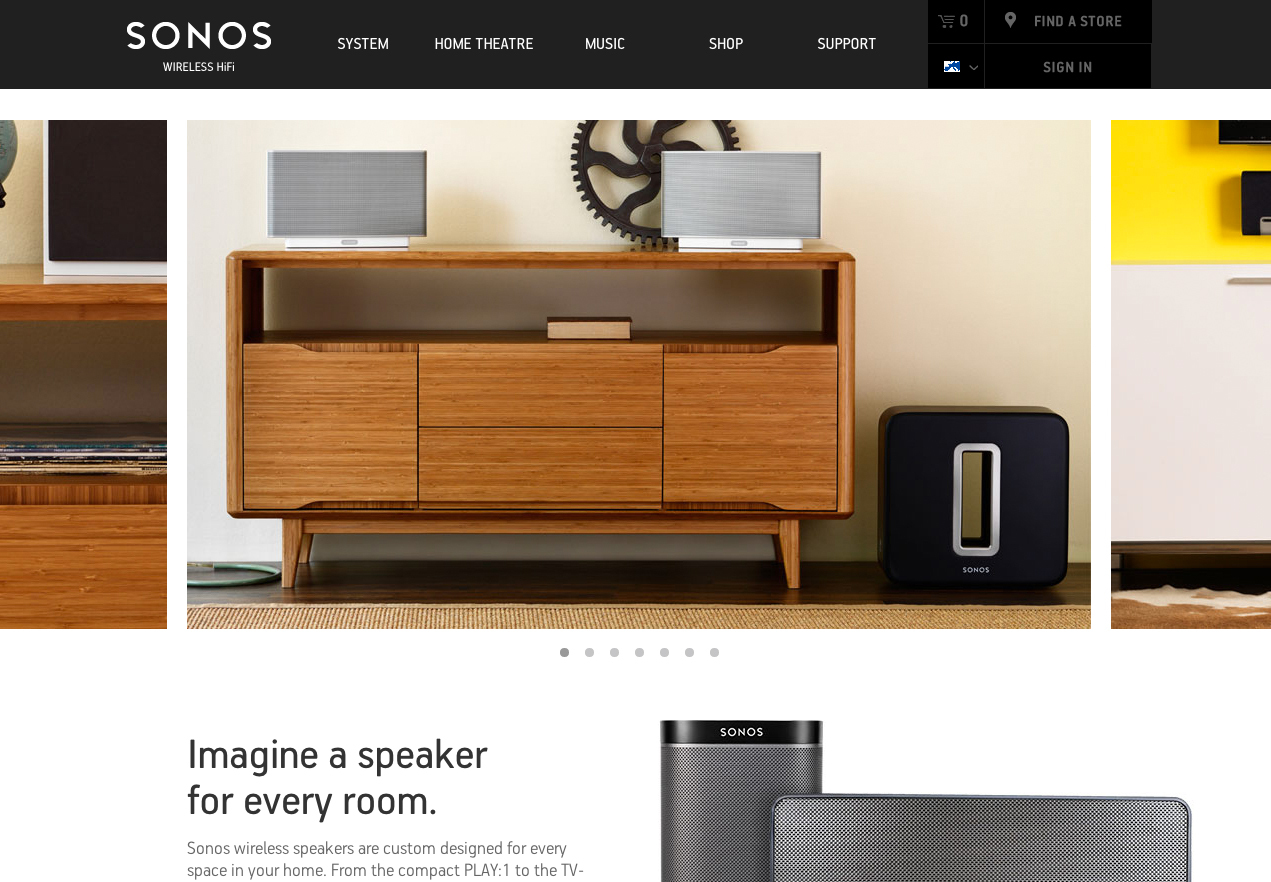 Sonos website - Fonts In Use