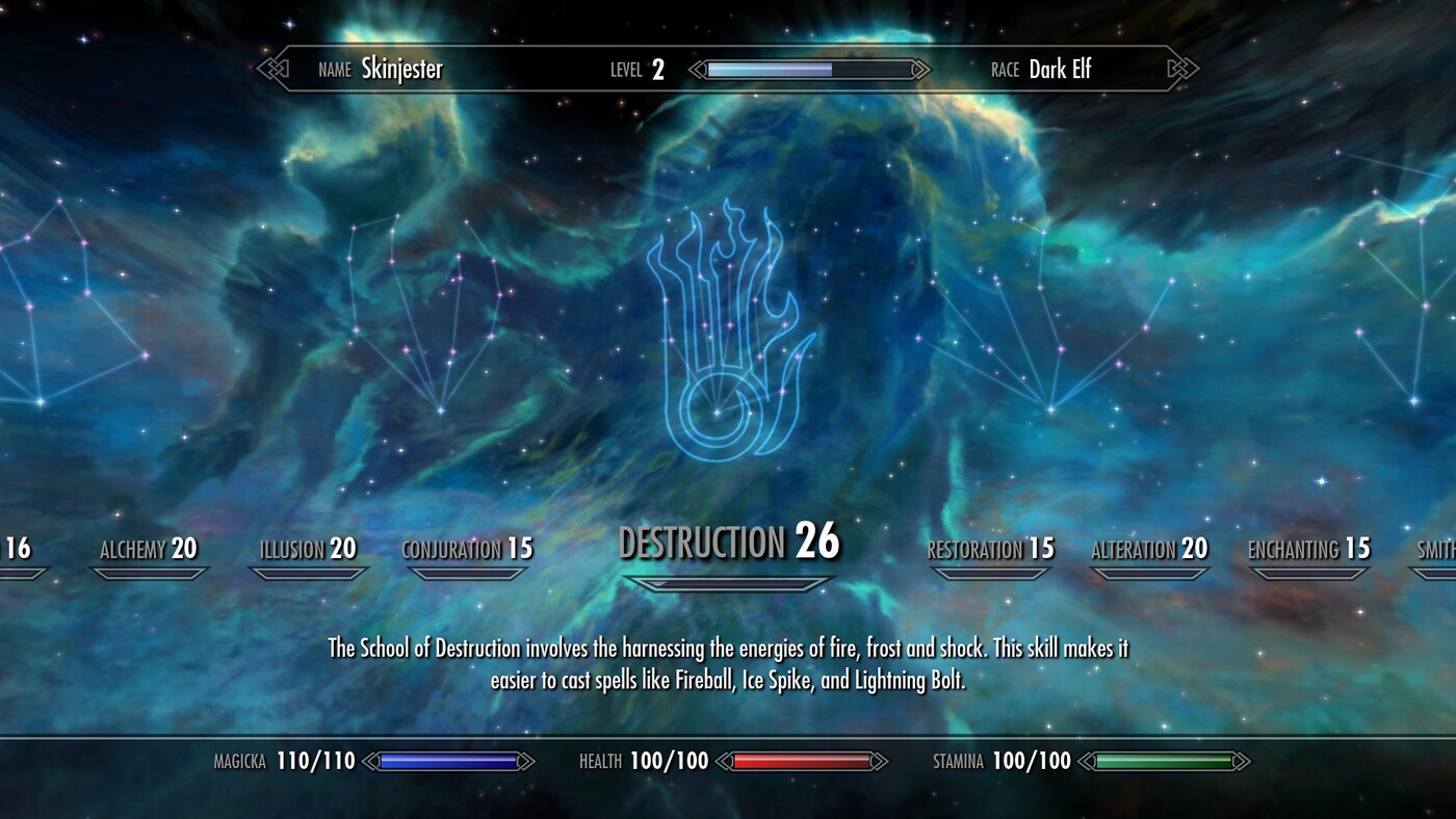 The Elder Scrolls V: Skyrim - Fonts In Use