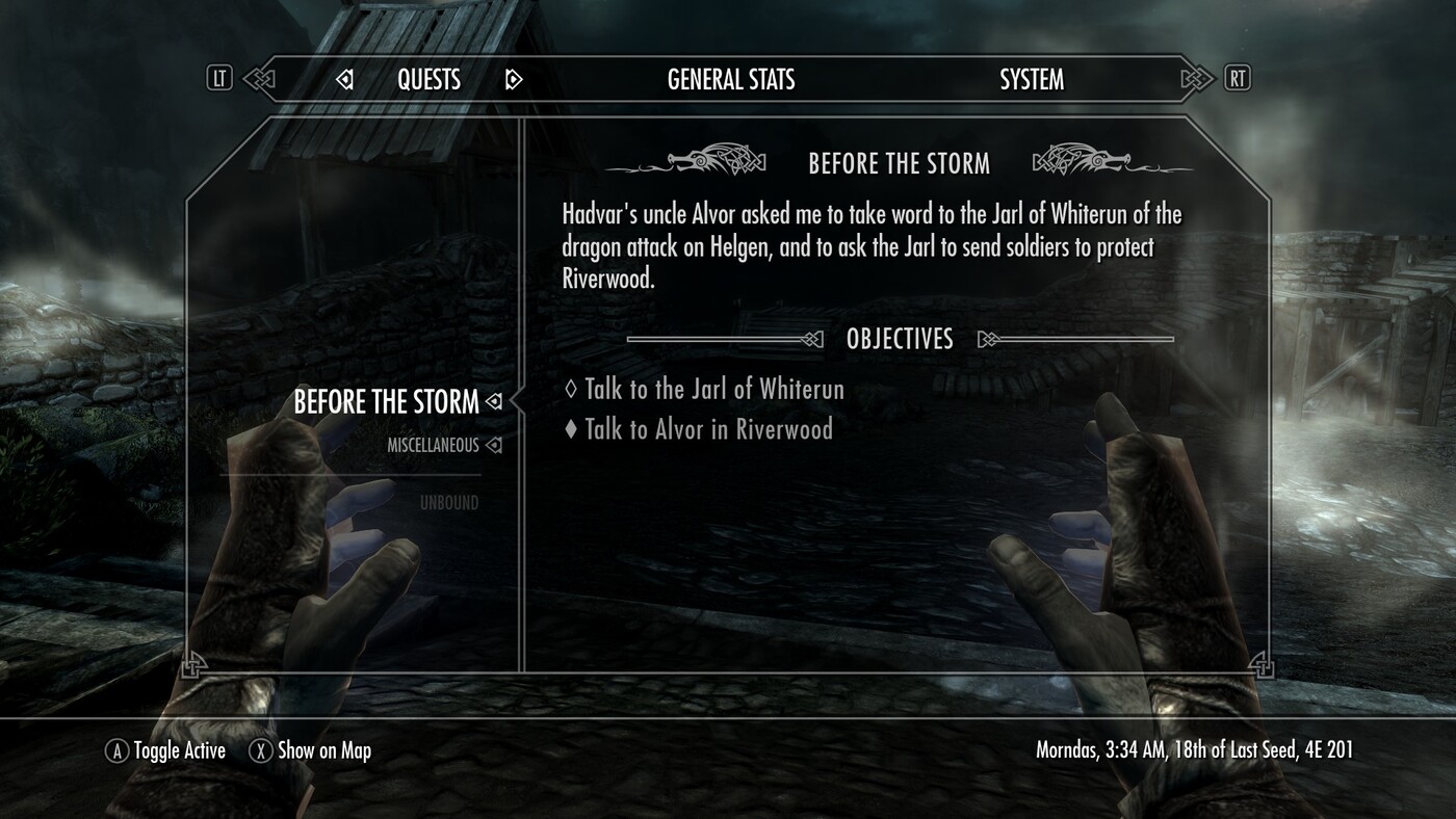The Elder Scrolls V: Skyrim - Fonts In Use
