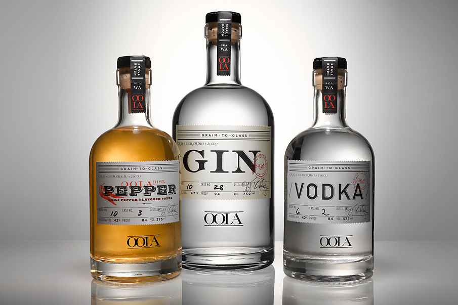 Oola Distillery Package Design - Fonts In Use