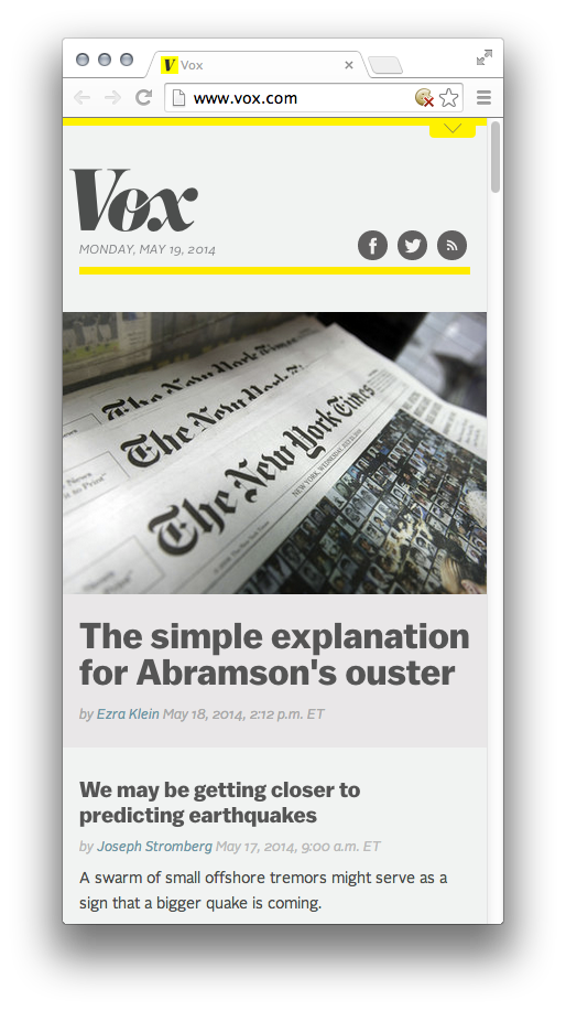 Vox website - Fonts In Use