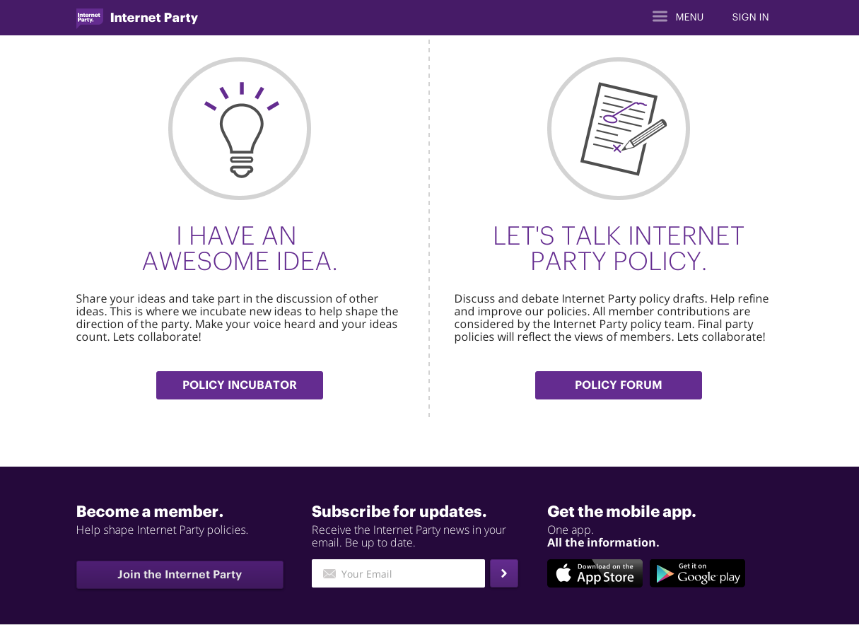 New Zealand Internet Party - Fonts In Use