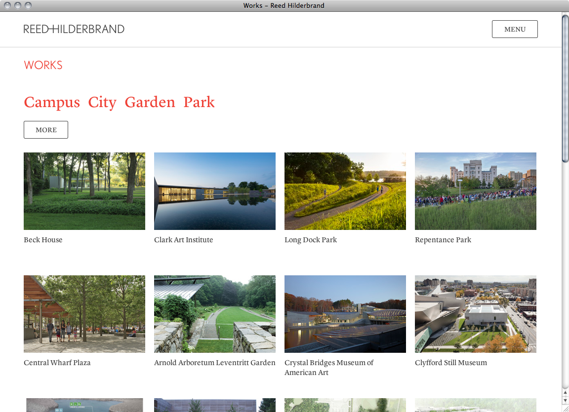 Reed Hilderbrand website - Fonts In Use