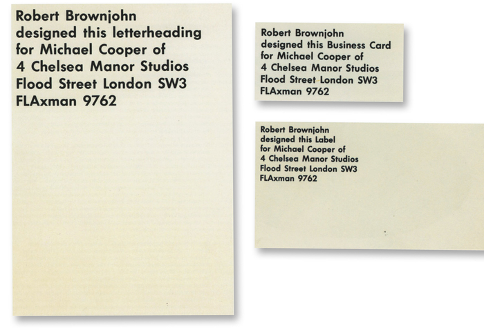 Michael Cooper stationery - Fonts In Use