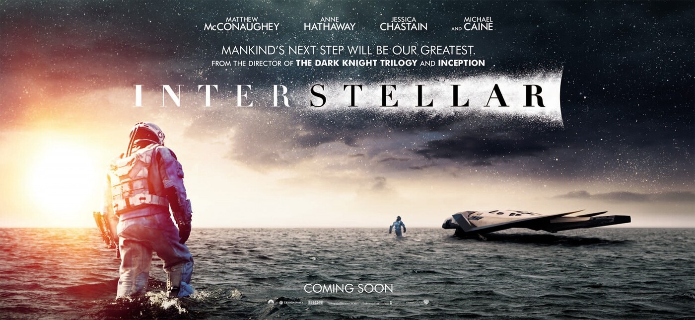 Interstellar movie posters and main title - Fonts In Use