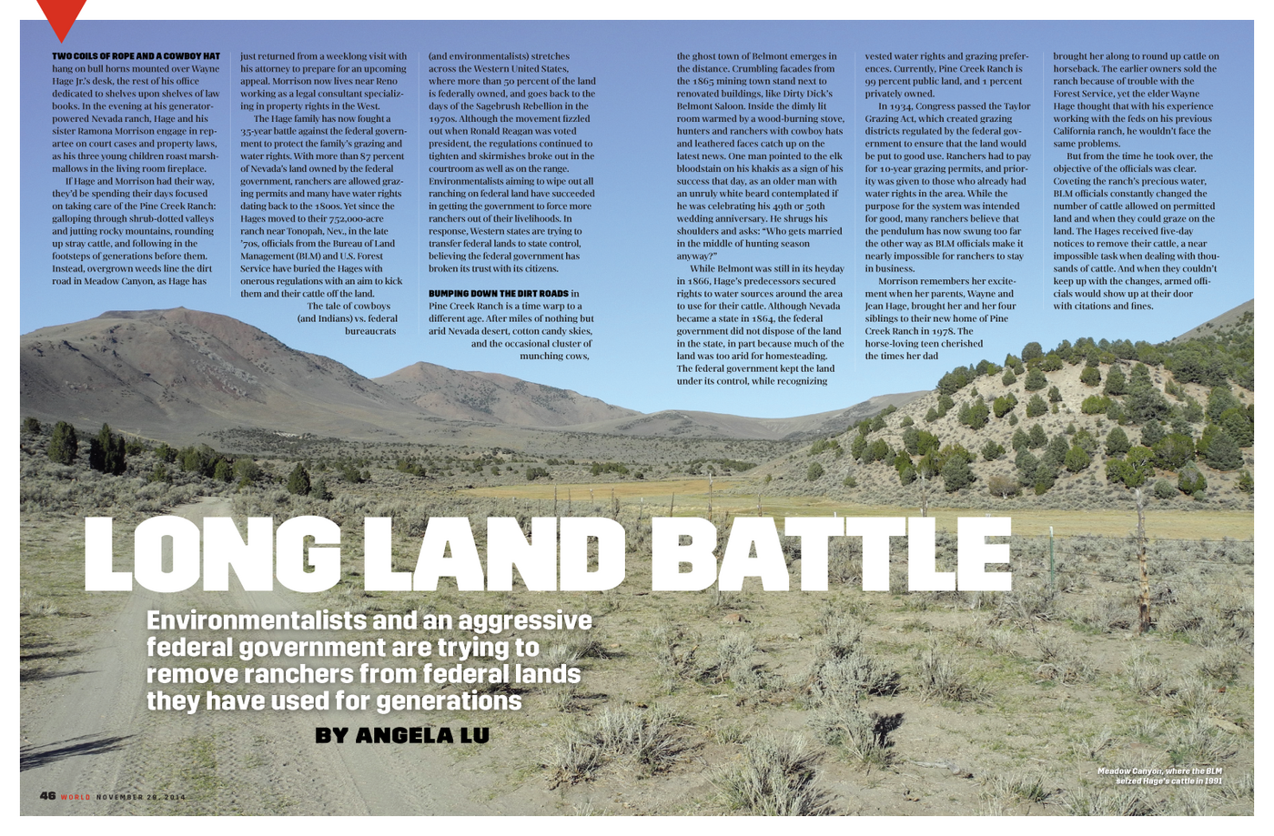 WORLD magazine - Fonts In Use