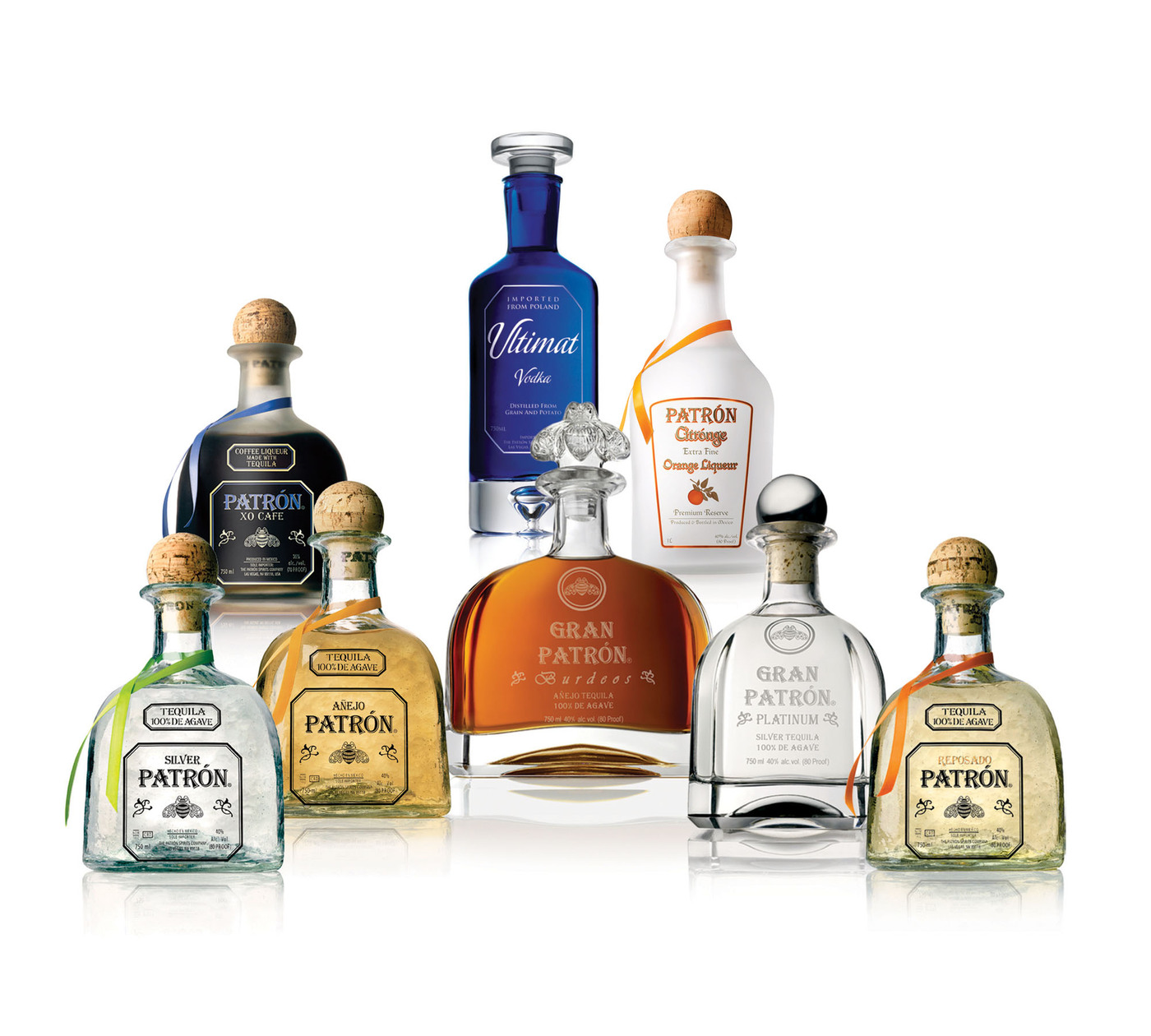 Patrón logo and bottles - Fonts In Use