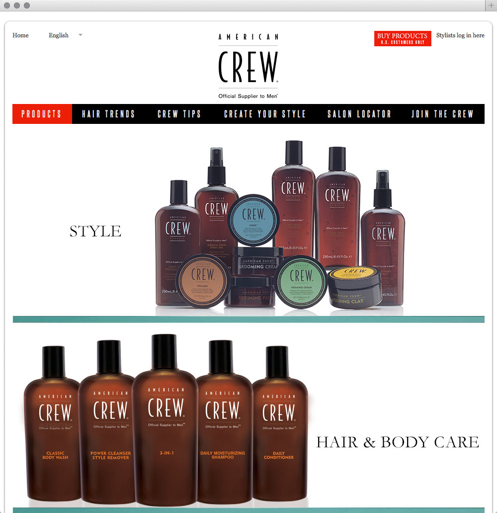 American Crew - Fonts In Use