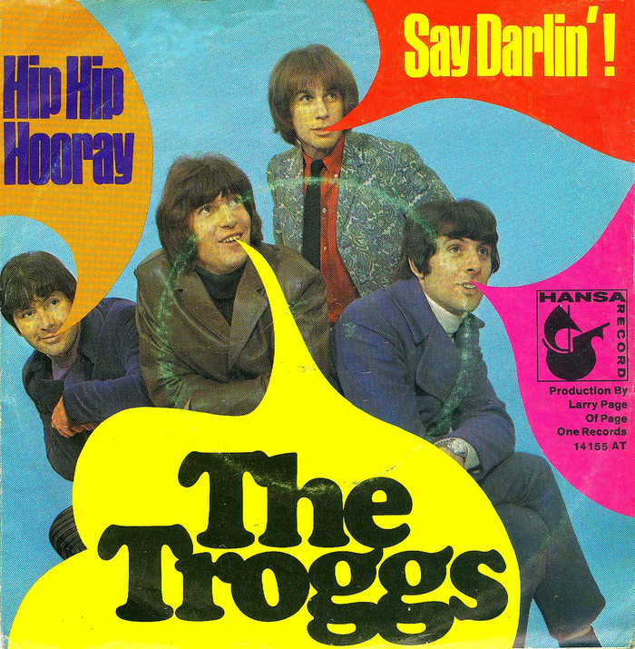 Hip Hip Hooray by The Troggs (Hansa Records) - Fonts In Use