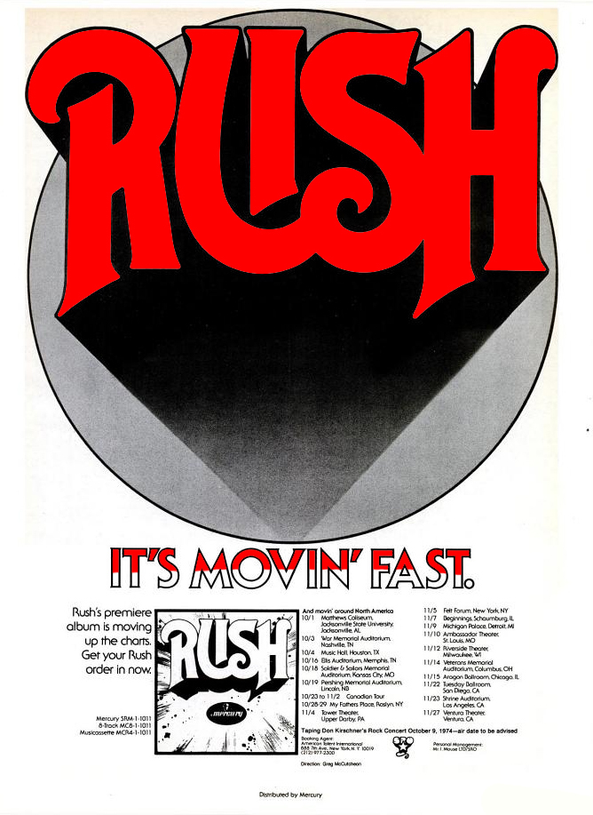 Rush – Rush album art - Fonts In Use