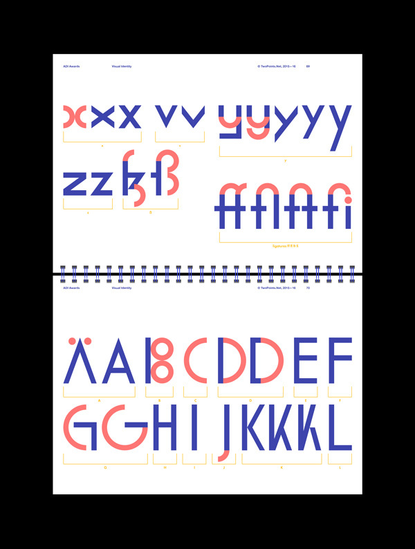 ADI Awards - Fonts In Use