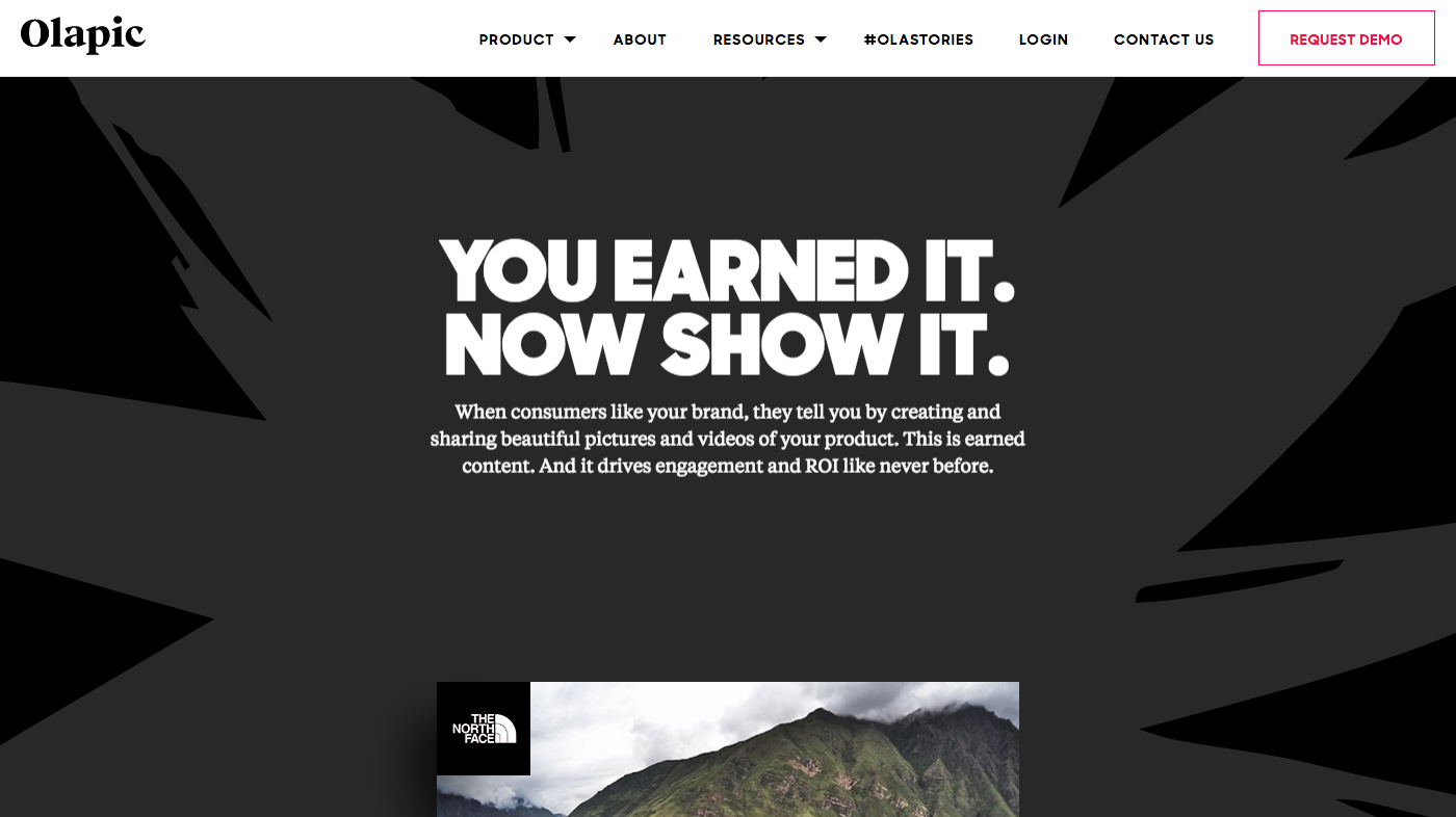 Olapic identity and website (2016) - Fonts In Use