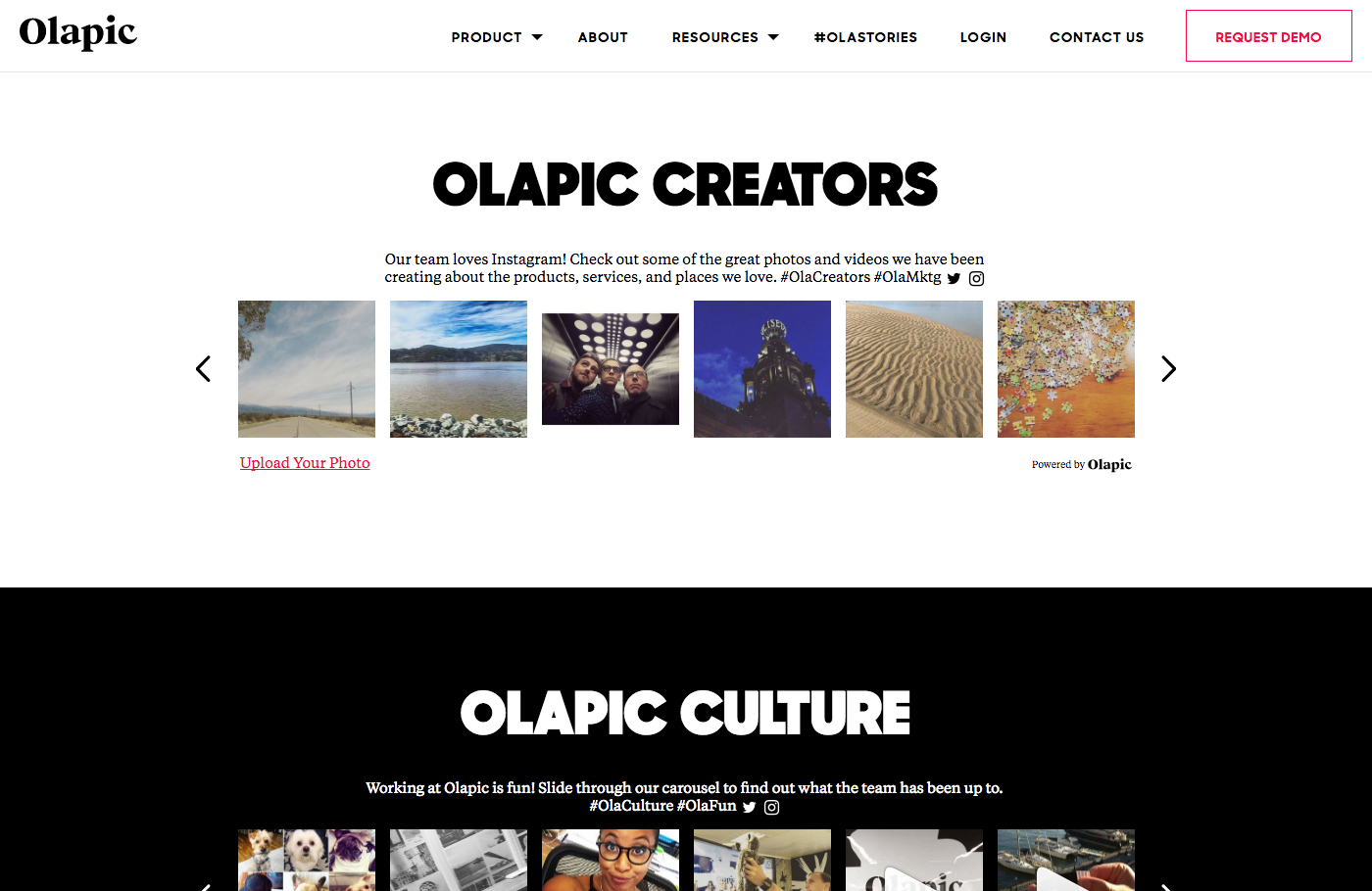 Olapic identity and website (2016) - Fonts In Use