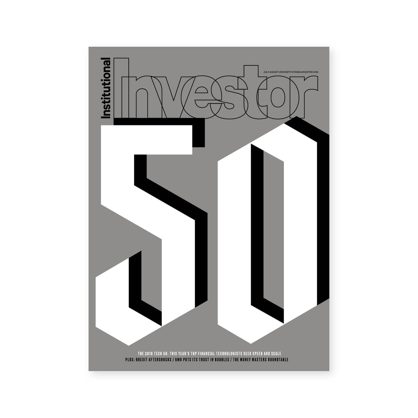 Institutional Investor, “Tech 50” cover - Fonts In Use