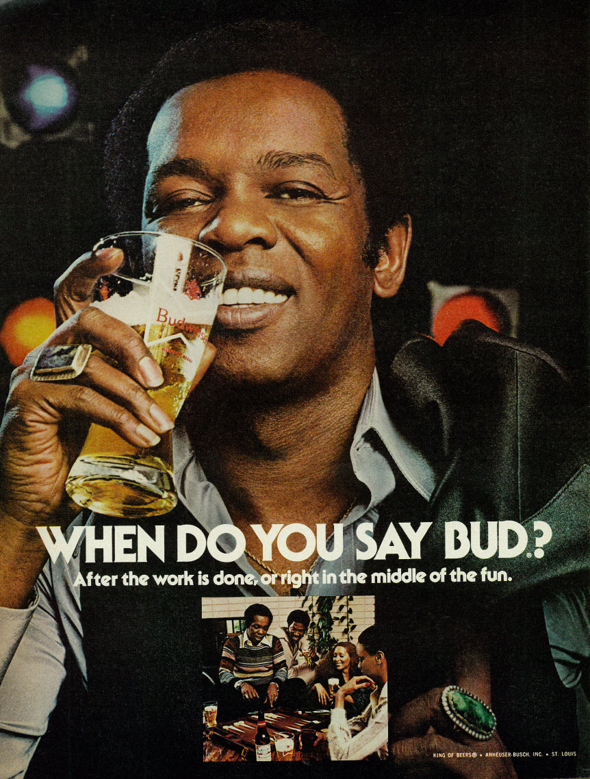 Budweiser ads: “When do you say Bud?” - Fonts In Use