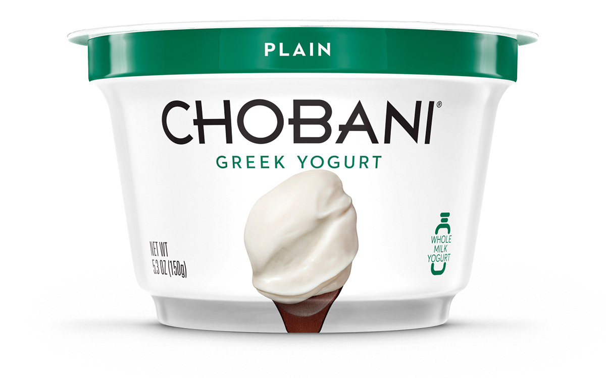 Chobani identity and packaging - Fonts In Use