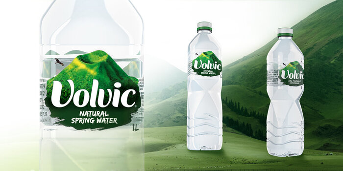 Volvic Natural Spring Water - Fonts In Use