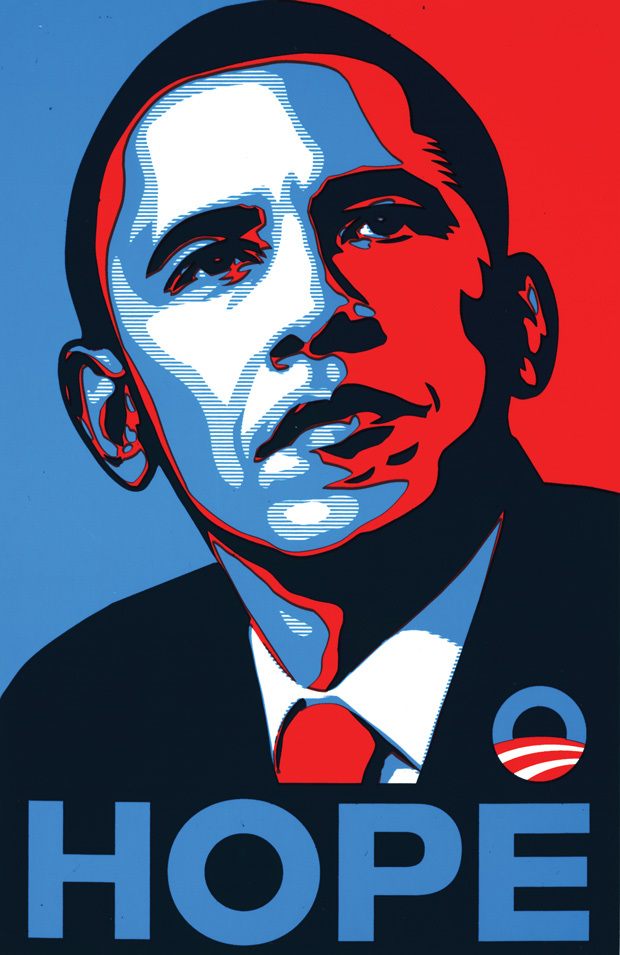 Obama 2008 campaign posters - Fonts In Use