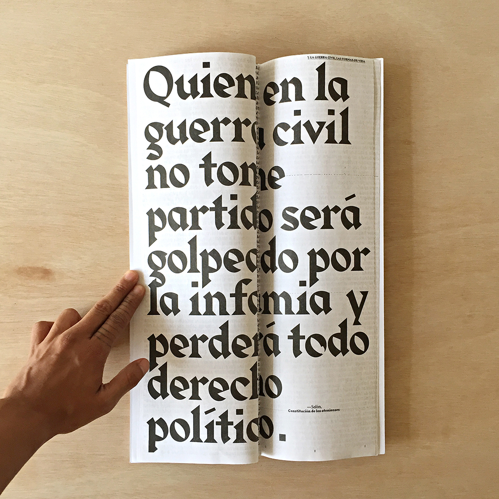 Tiqqun – Introducción a la Guerra Civil - Fonts In Use