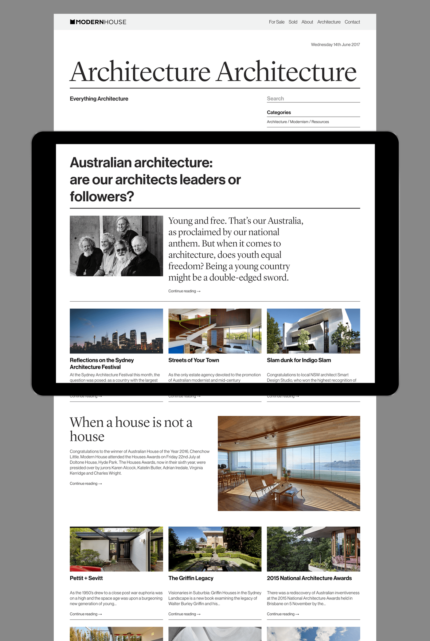 Modern House - Fonts In Use