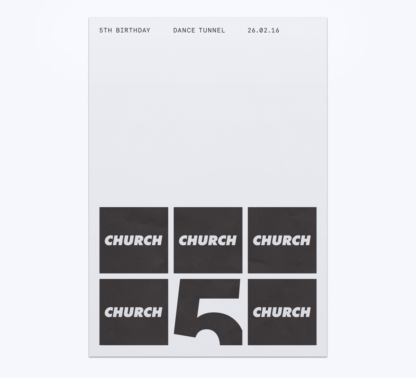 Church: techno label posters - Fonts In Use