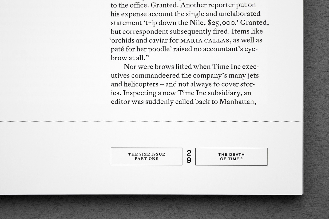 Super magazine #1, “The Size Issue” - Fonts In Use