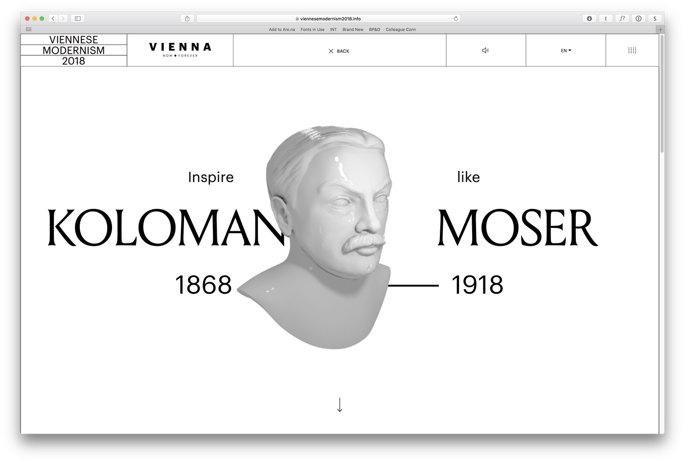 Viennese Modernism 2018 - Fonts In Use