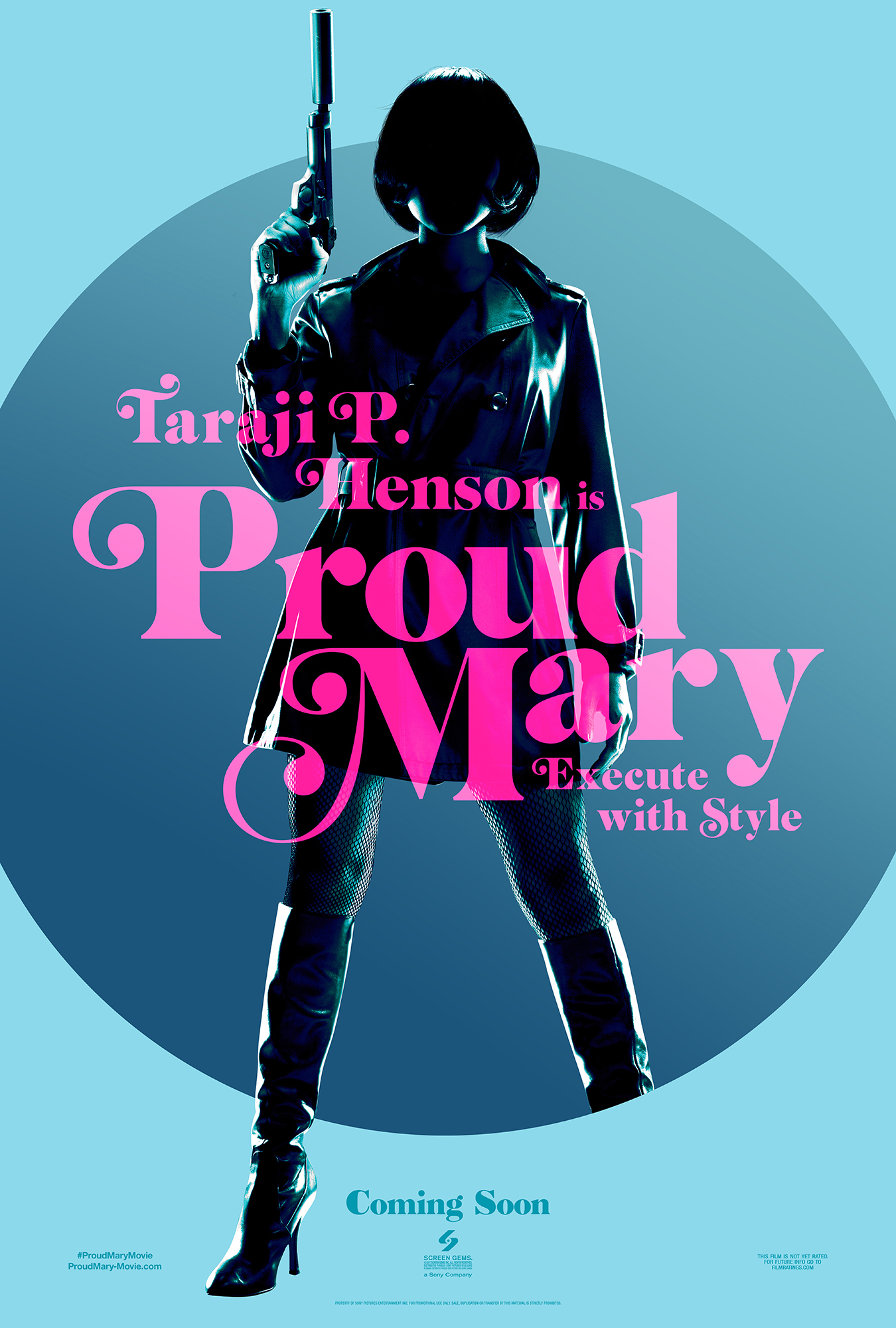 Proud Mary teaser posters - Fonts In Use