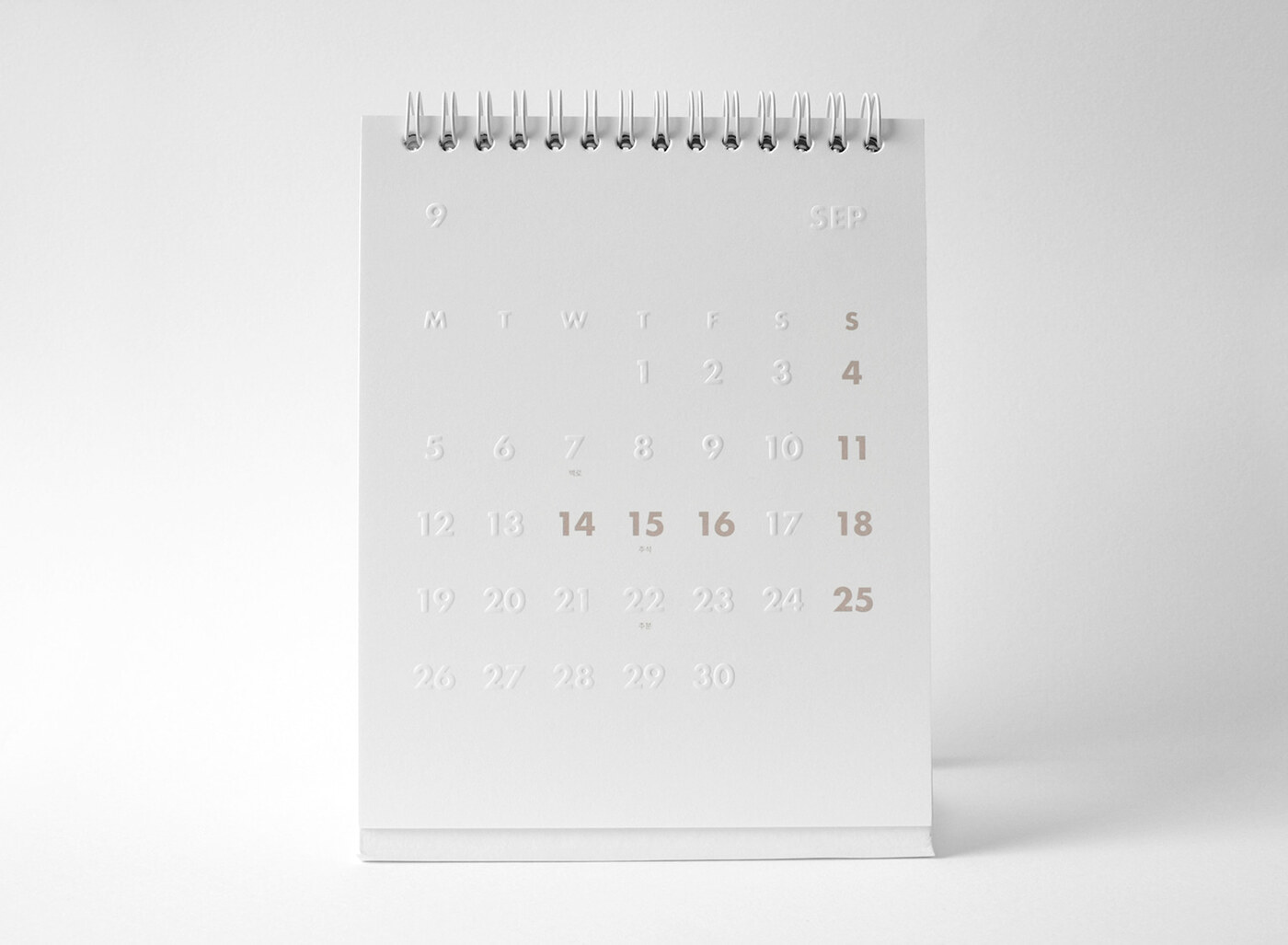 whitestore(WH) desk calendar - Fonts In Use