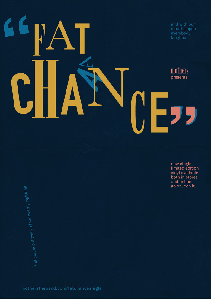 “Fat Chance” poster - Fonts In Use