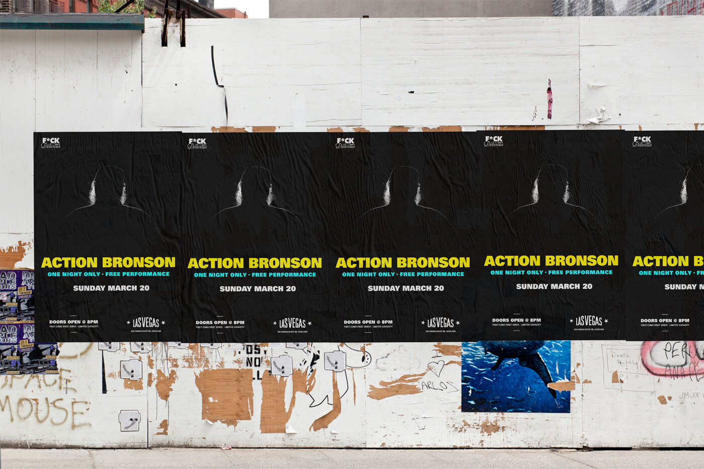 Action Bronson gig poster - Fonts In Use