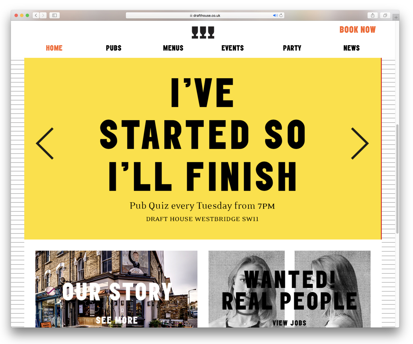 Draft House website (2018 redesign) - Fonts In Use