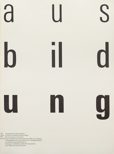 Typographische Monatsblätter 1964 Issue 8/9 - Fonts In Use