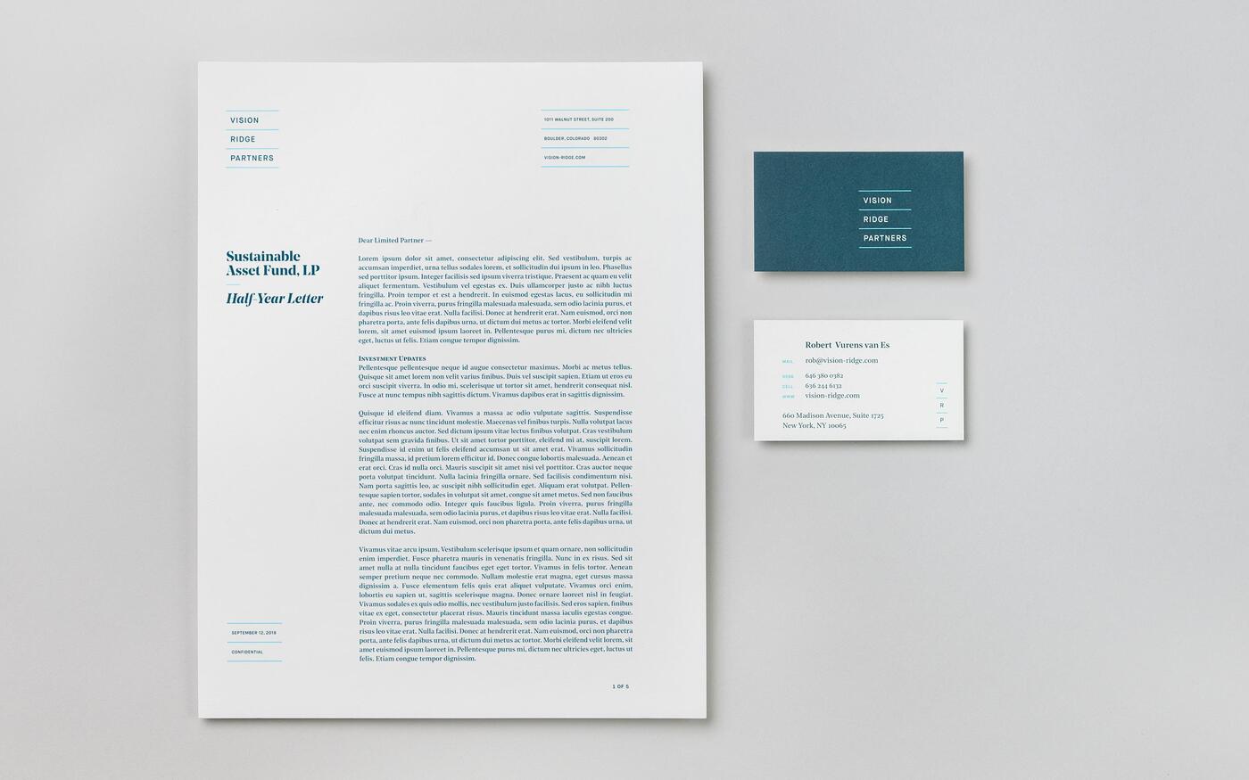 Vision Ridge Partners - Fonts In Use