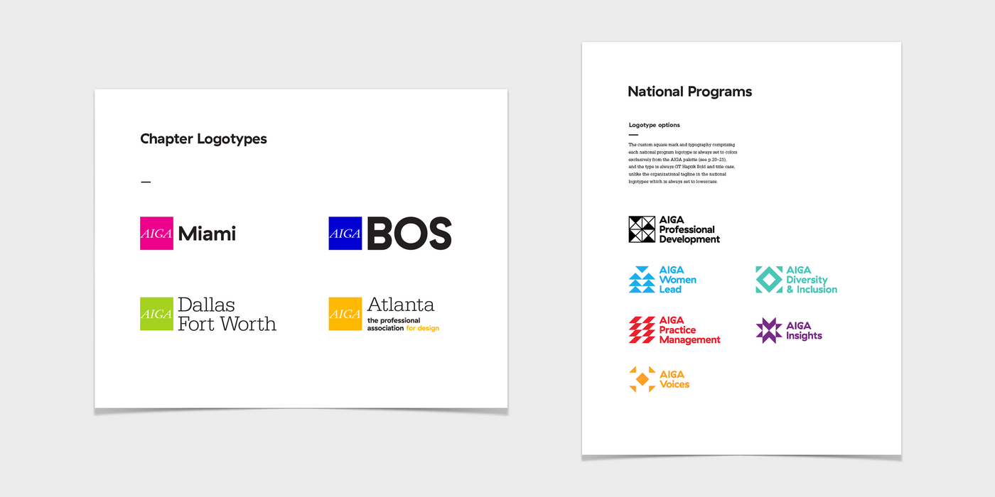 AIGA identity (2015) - Fonts In Use