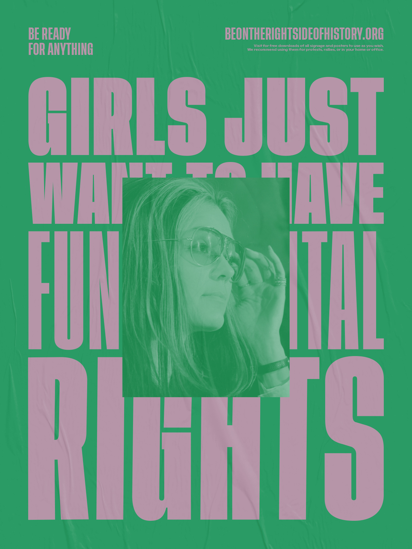 Be On The Right Side of History posters - Fonts In Use