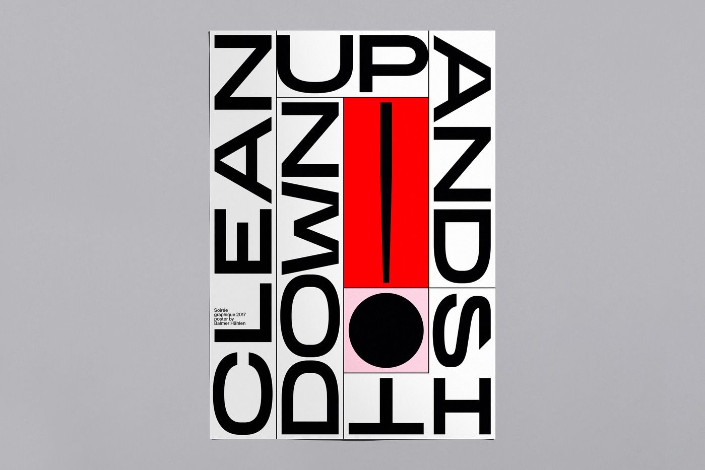 Clean up and sit down! - Fonts In Use