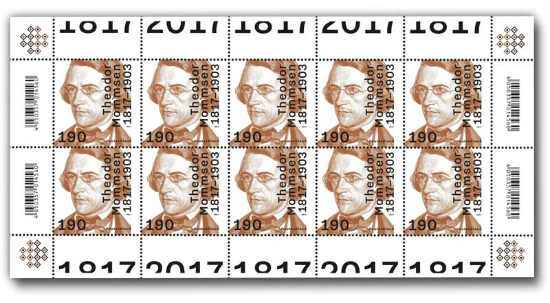 Theodor Mommsen stamp - Fonts In Use